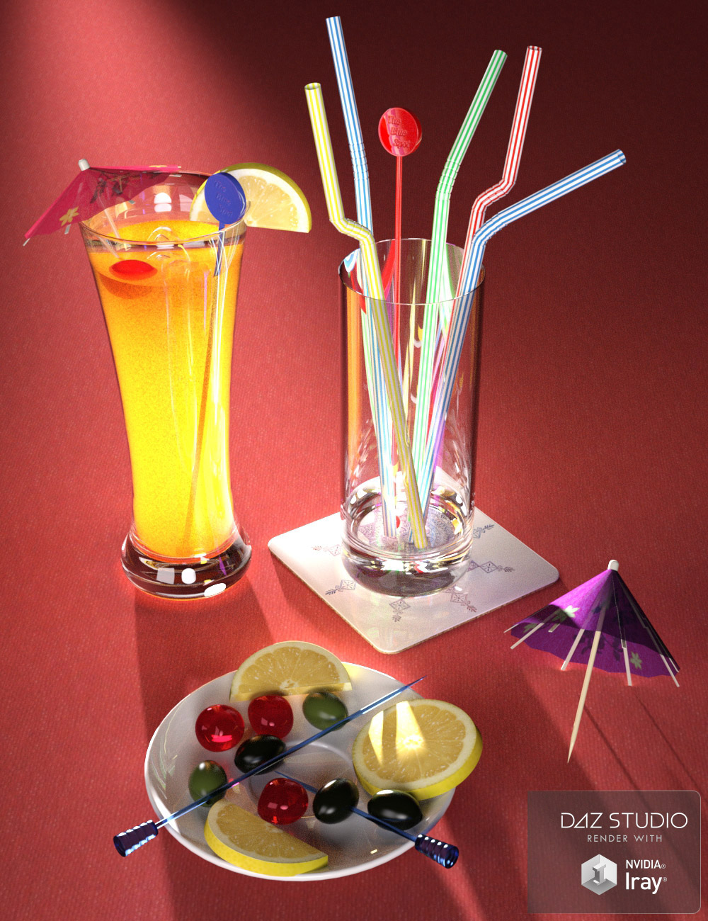 Everyday Drinks Daz 3d