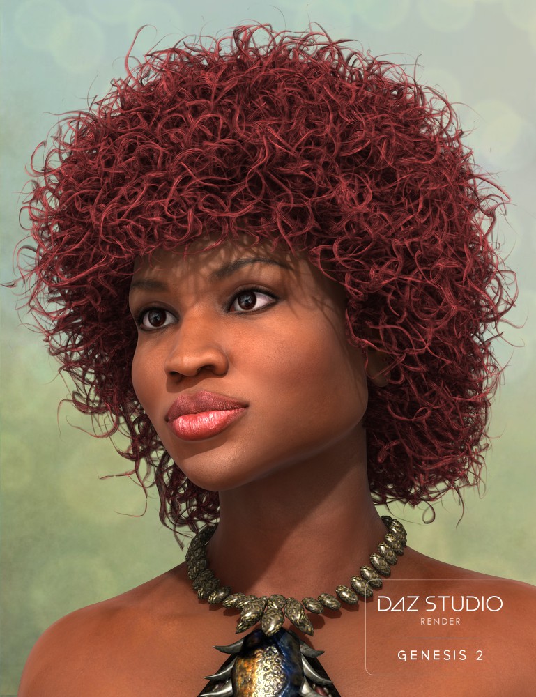 Zahara Hair for Genesis 2 Female(s) | Daz 3D