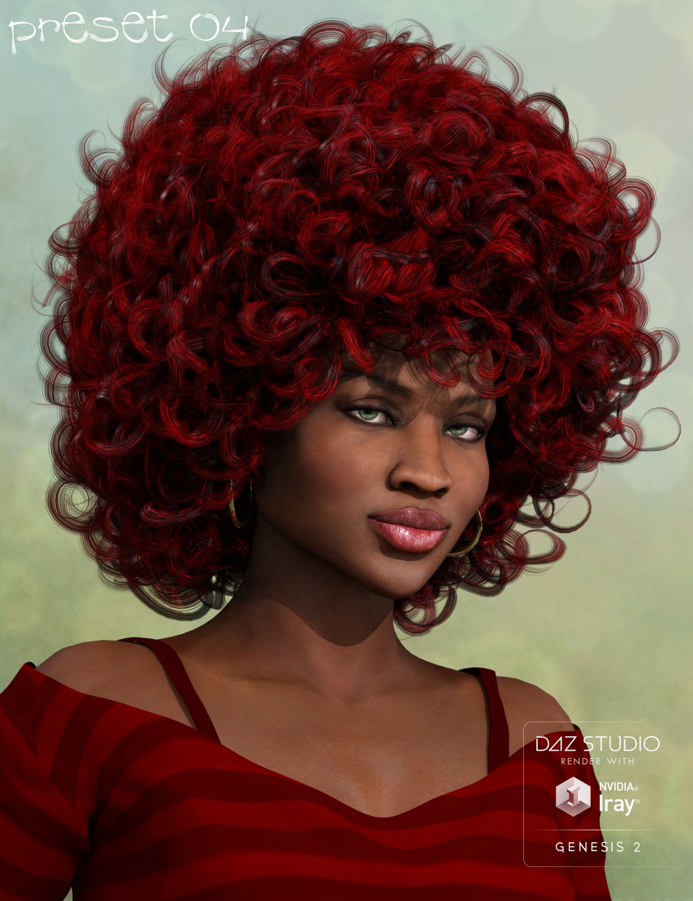 Zahara Hair for Genesis 2 Female(s) | Daz 3D