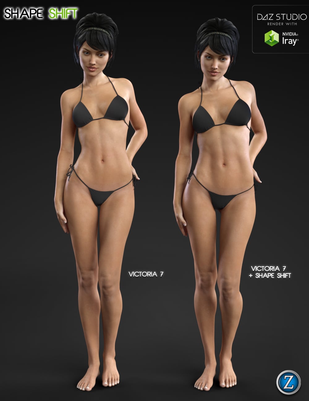 Shape Shift for Genesis 3 Female(s) | Daz 3D