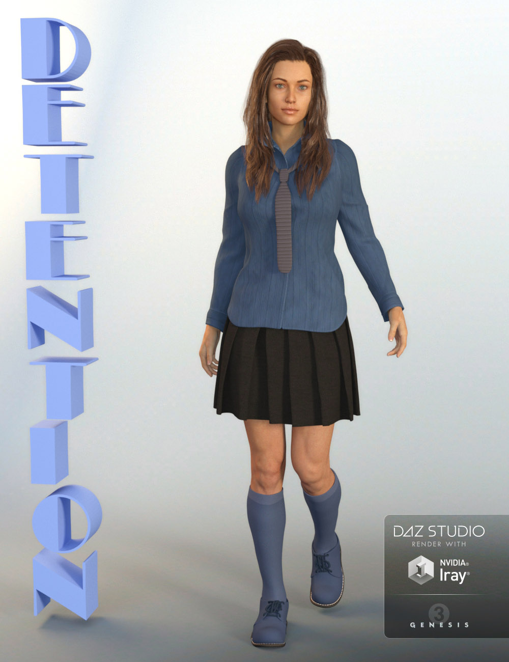 Detention Outfit for Genesis 3 Female(s) | Daz 3D