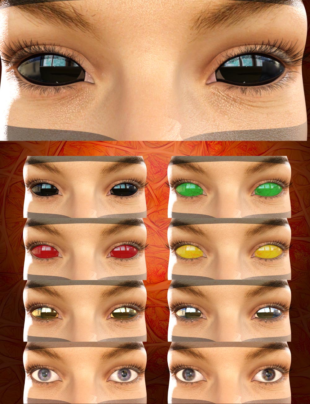 DA Hyperreal Eyes for Genesis 3 Female(s) | Daz 3D