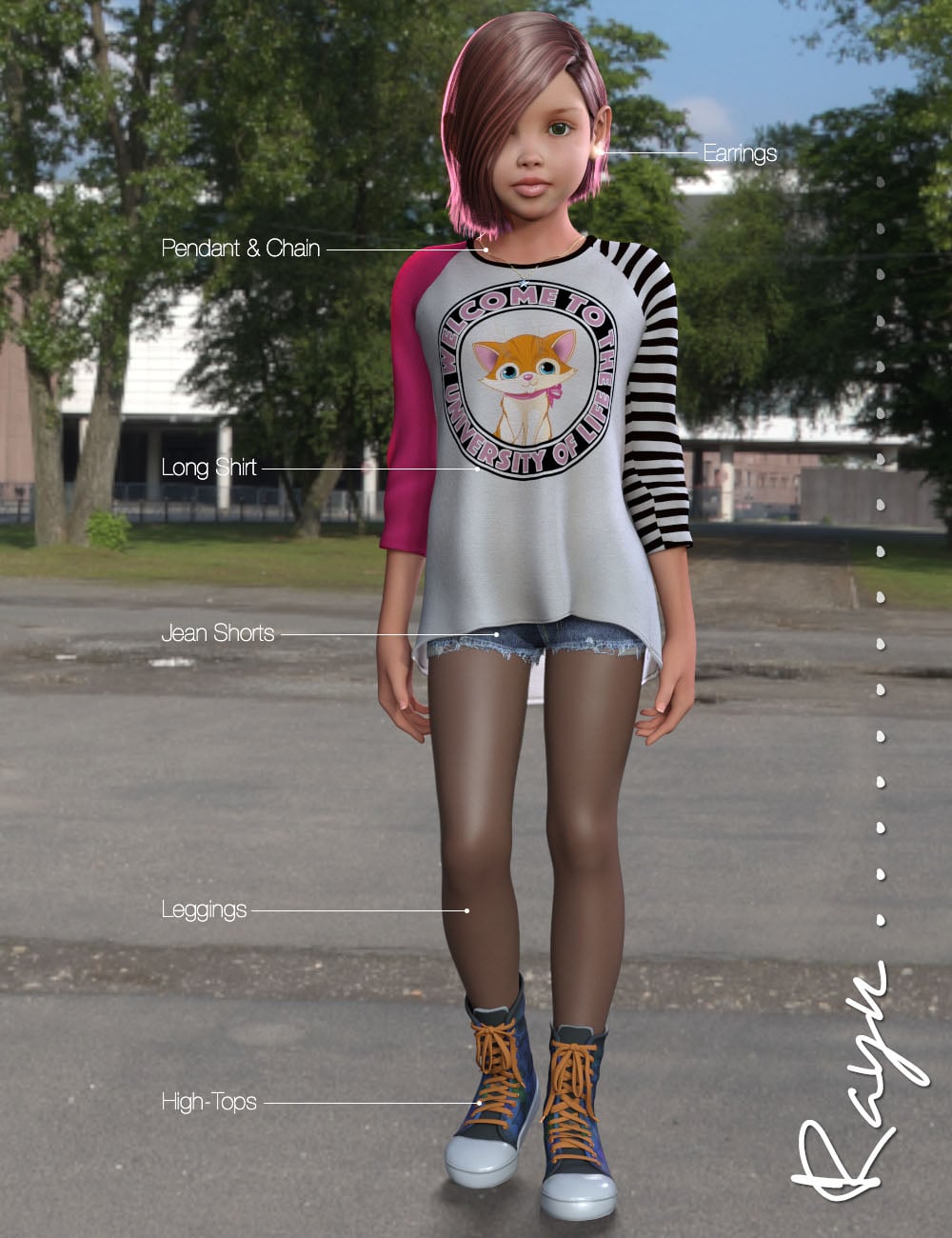 Rayn Clothing for Genesis 2 Female(s) | Daz 3D