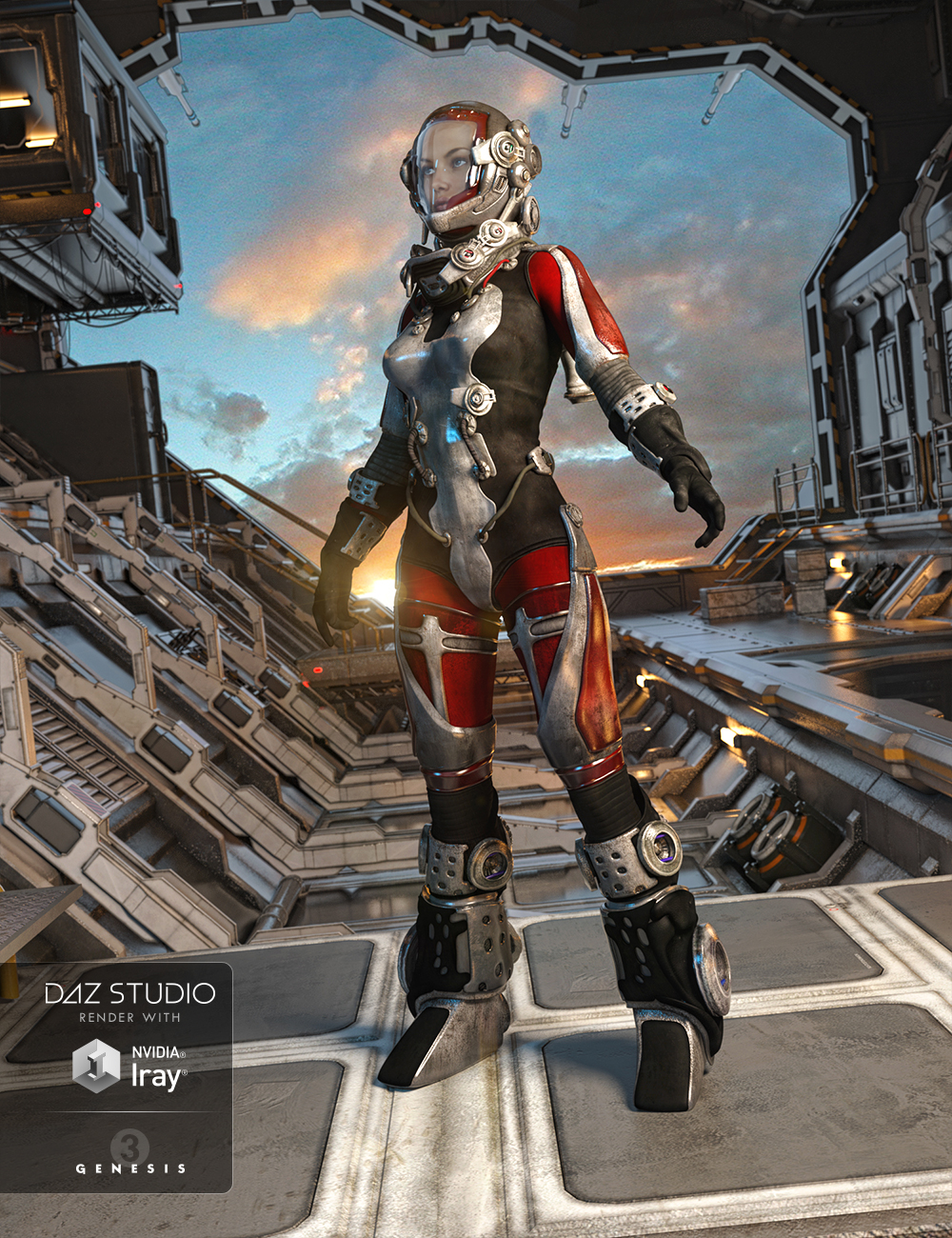 EXO Suit Textures | Daz 3D