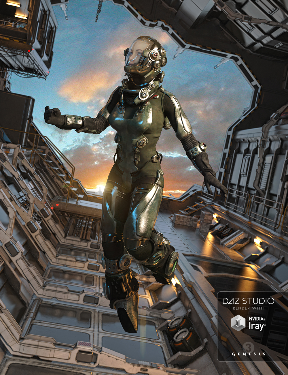 EXO Suit Textures | Daz 3D