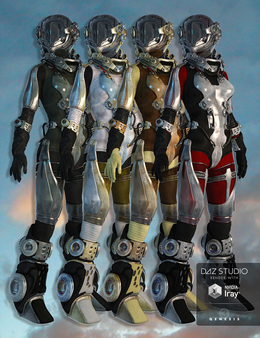 EXO Suit Textures | Daz 3D