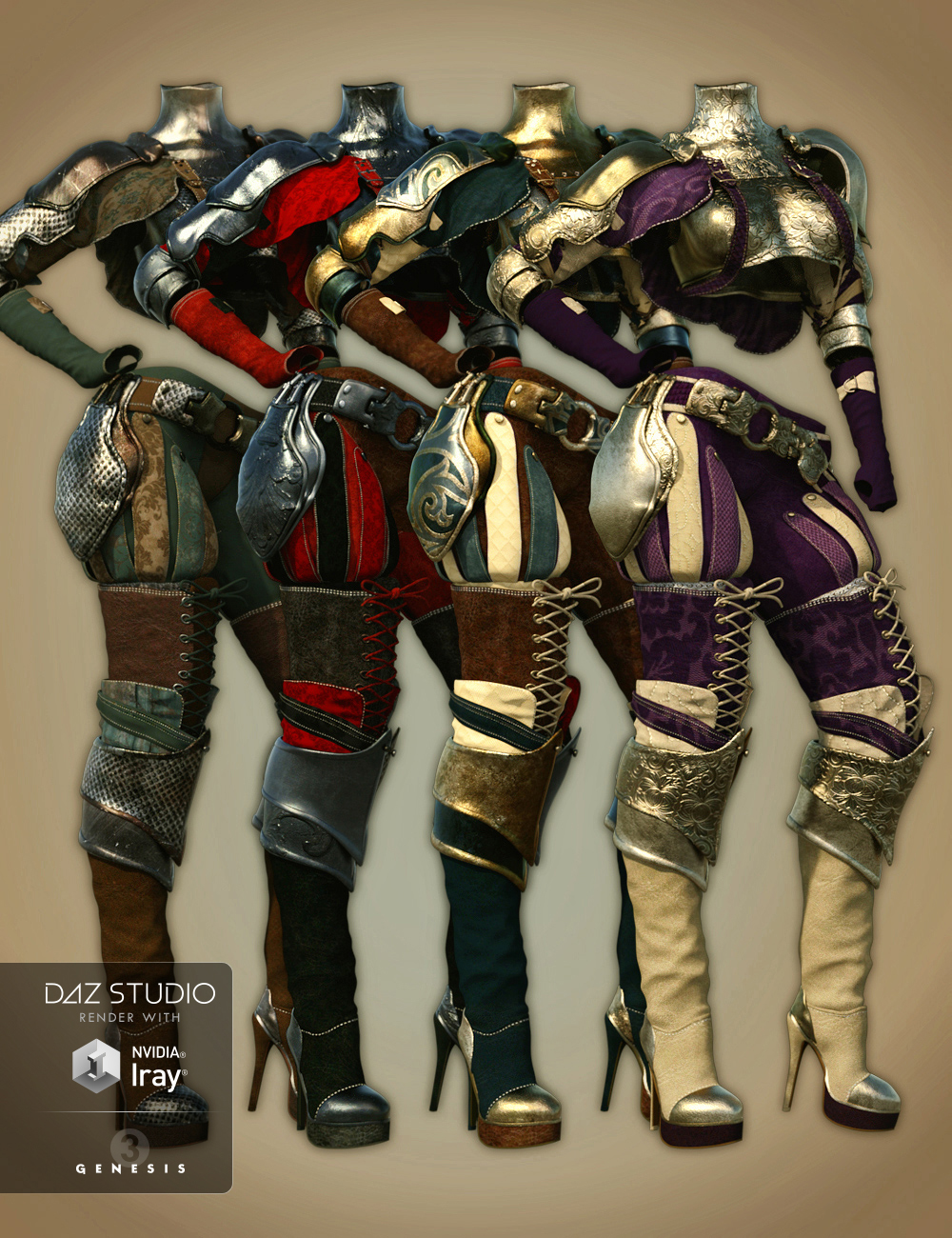 Solaris Outfit Textures | Daz 3D