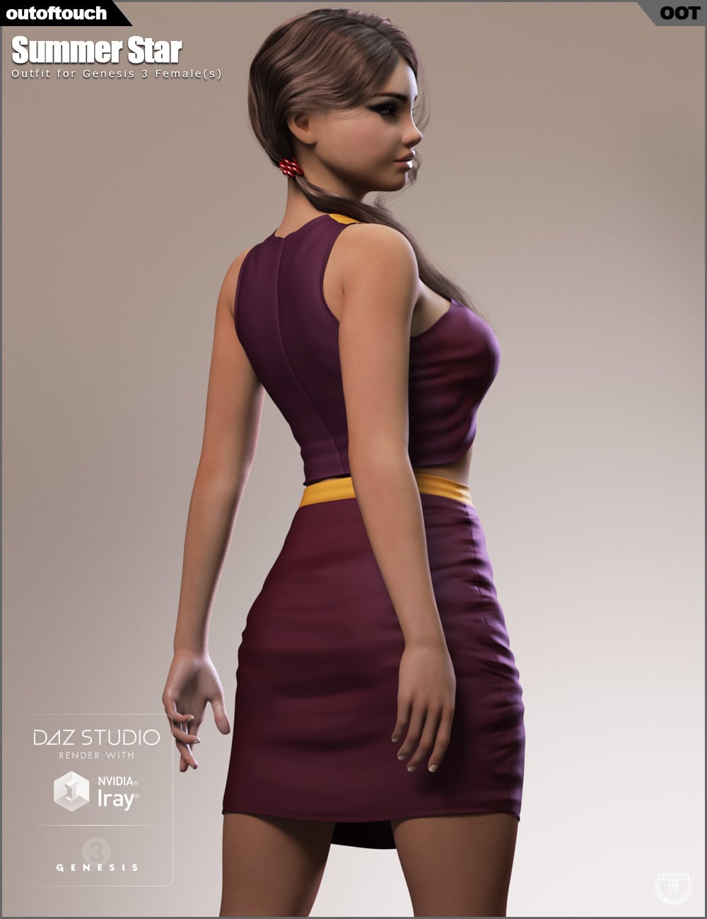 Summer Star Outfit for Genesis 3 Female(s) | Daz 3D