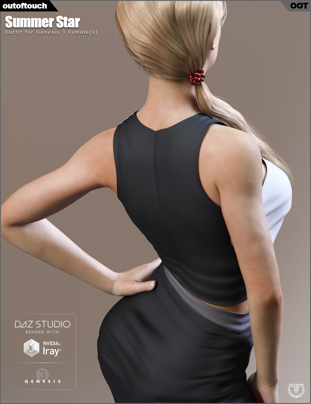 Summer Star Outfit for Genesis 3 Female(s) | Daz 3D