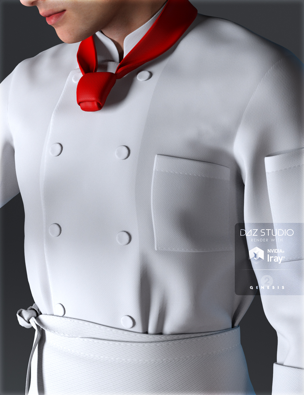 Chef Uniforms for Genesis 2 Male(s) | Daz 3D