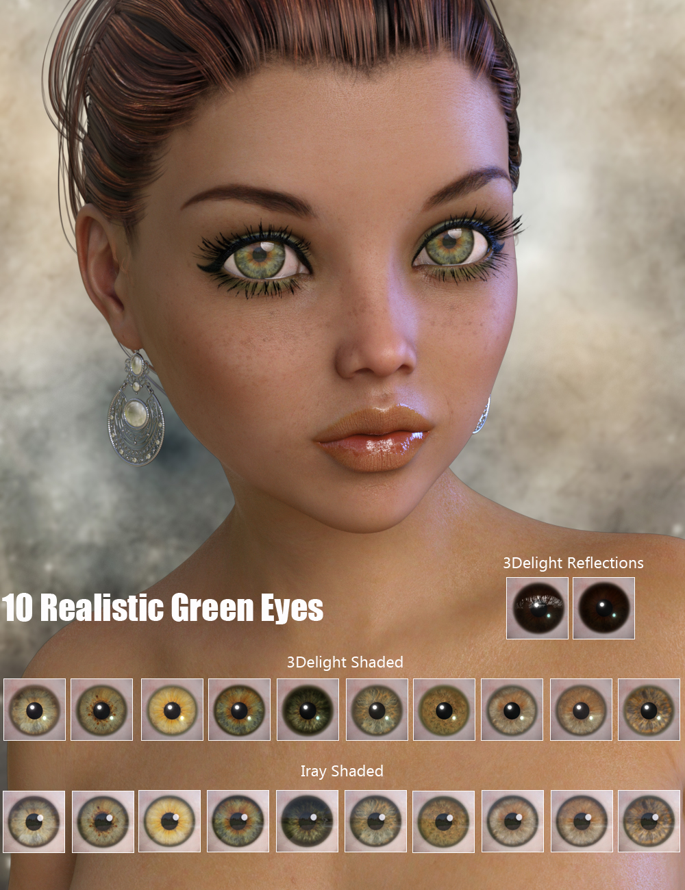 P3D Realistic Eye Resource for Genesis 3 Female(s) | Daz 3D