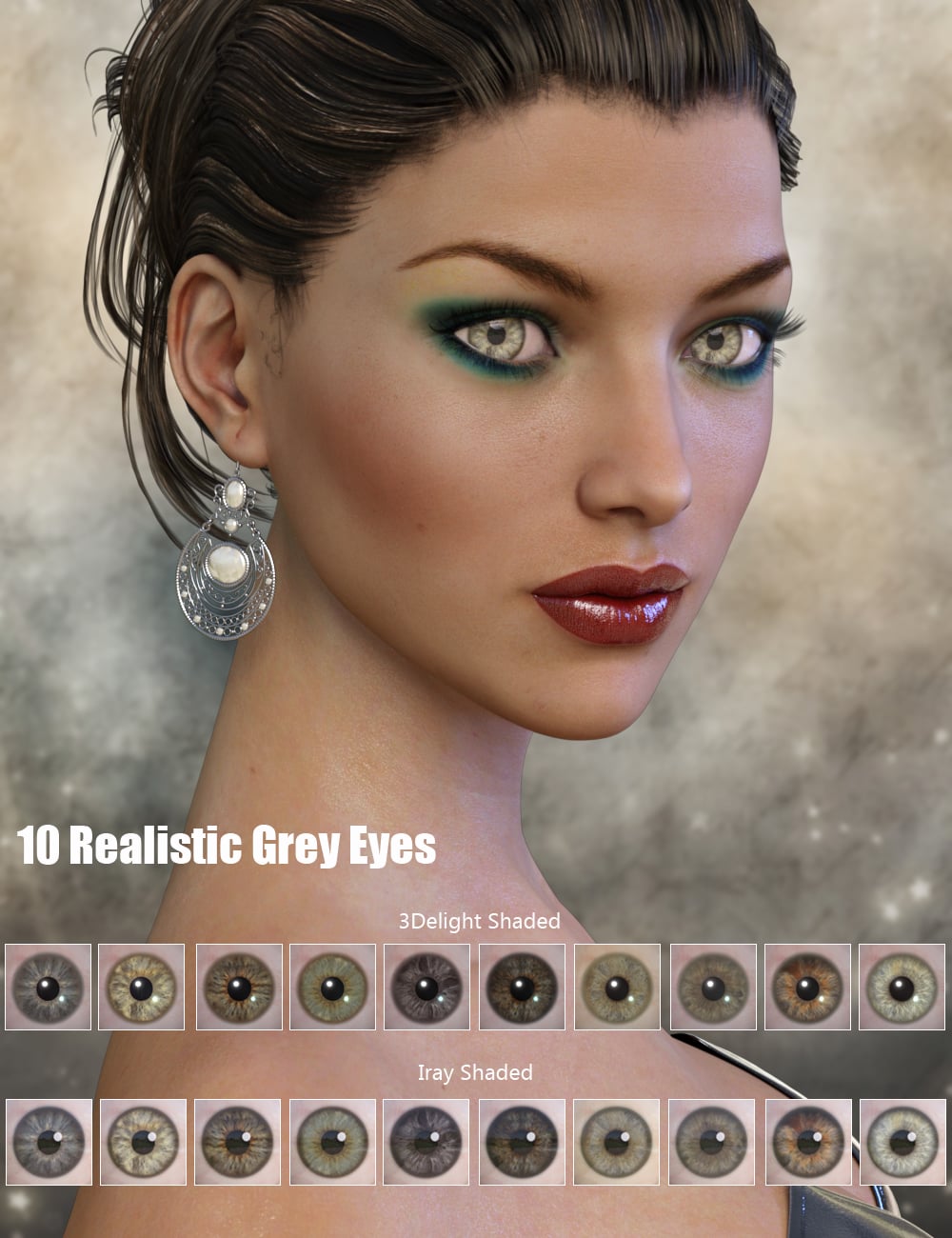 P3D Realistic Eye Resource for Genesis 3 Female(s) | Daz 3D