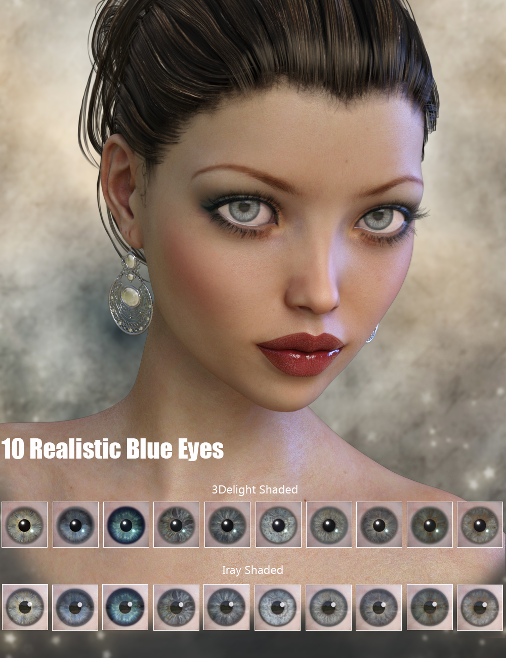 P3D Realistic Eye Resource for Genesis 3 Female(s) | Daz 3D