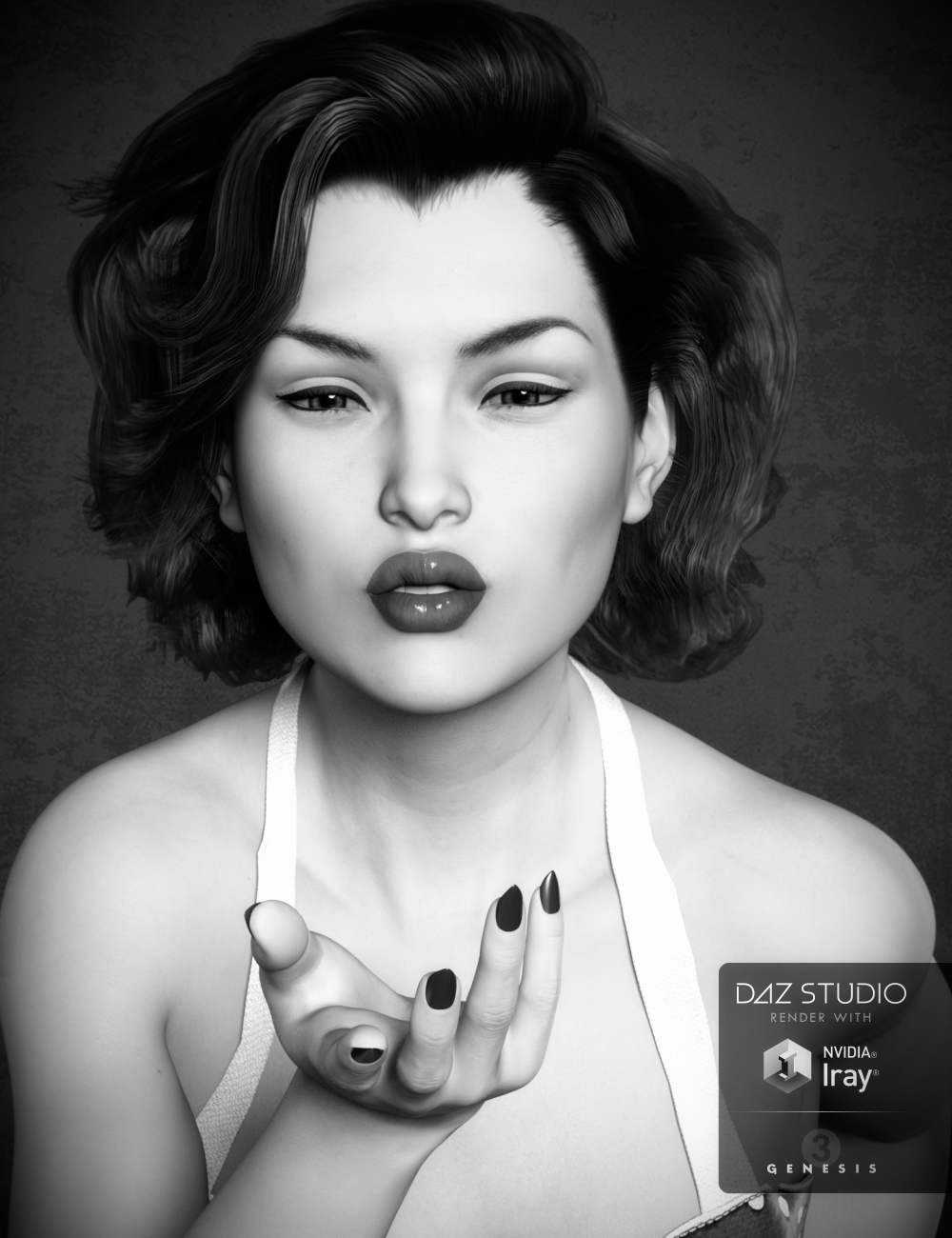 Pin-up Backgrounds, Poses and Expressions | Daz 3D