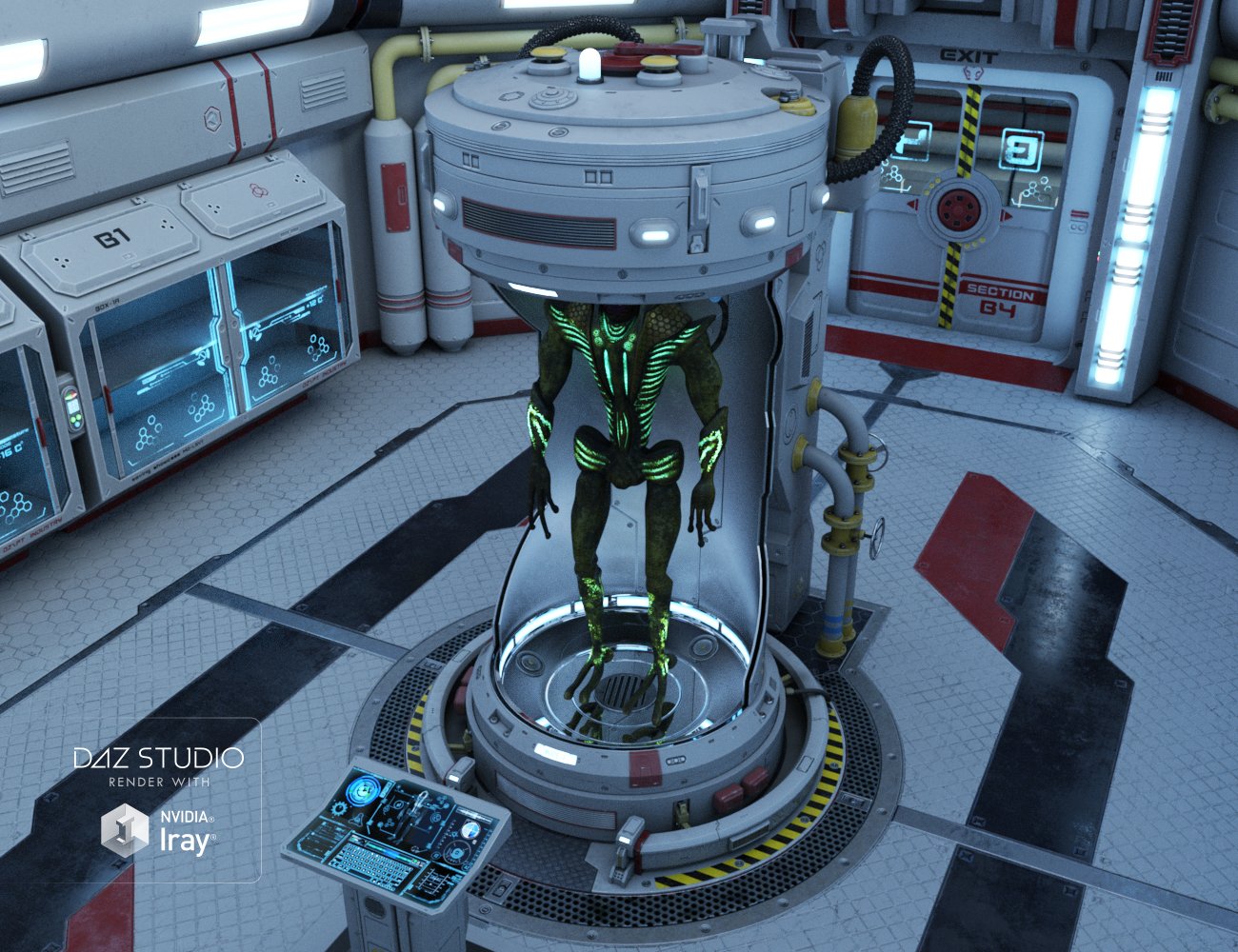 Sci-fi Lab | Daz 3D