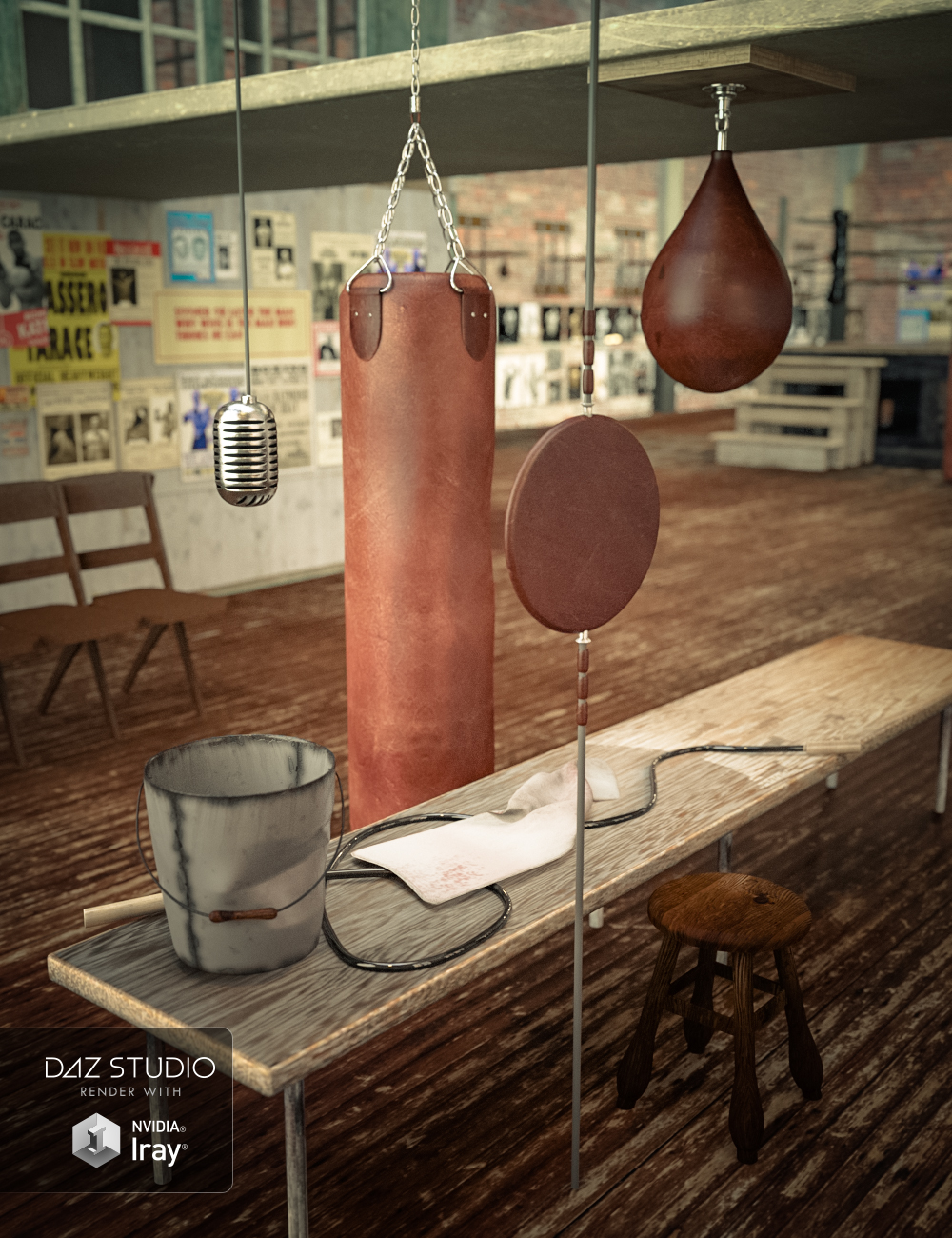 Vintage Boxing Bundle | Daz 3D