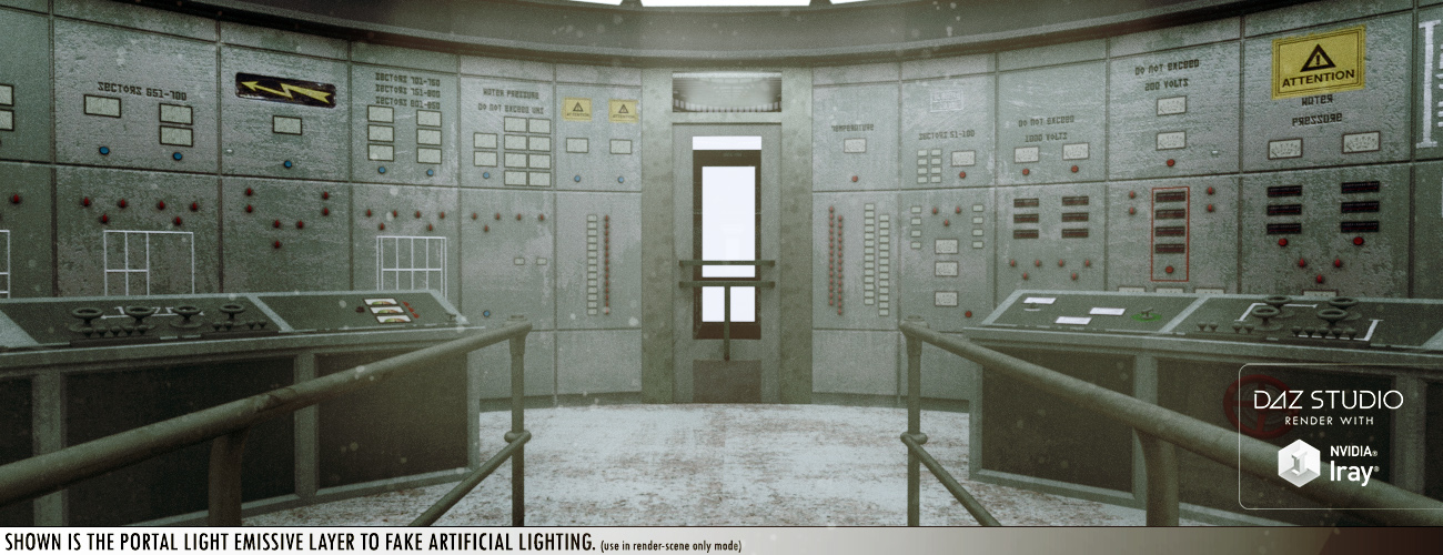 Nuclear Power Plant Control Room | Daz 3D