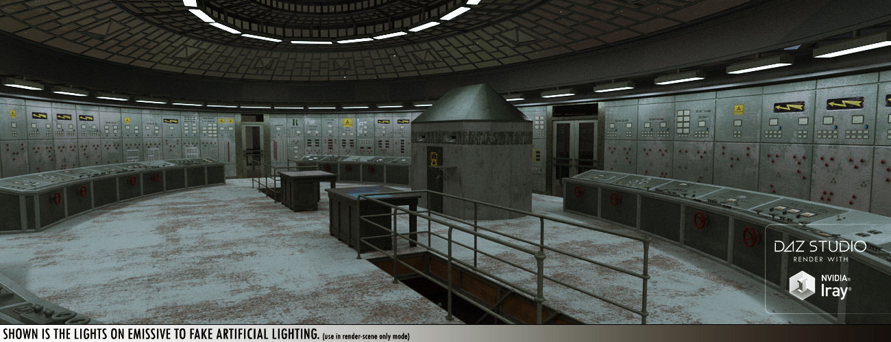 Nuclear Power Plant Control Room | Daz 3D