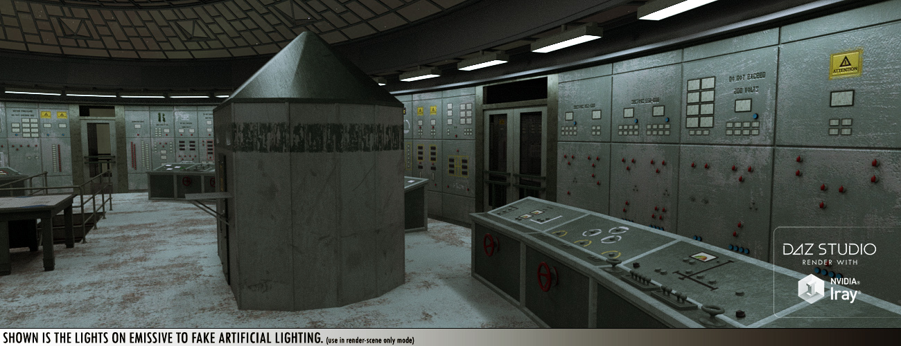Nuclear Power Plant Control Room | Daz 3D