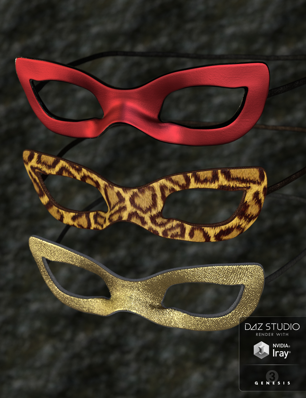 Amazing Masks - Iray Genesis 3 Female(s) | Daz 3D