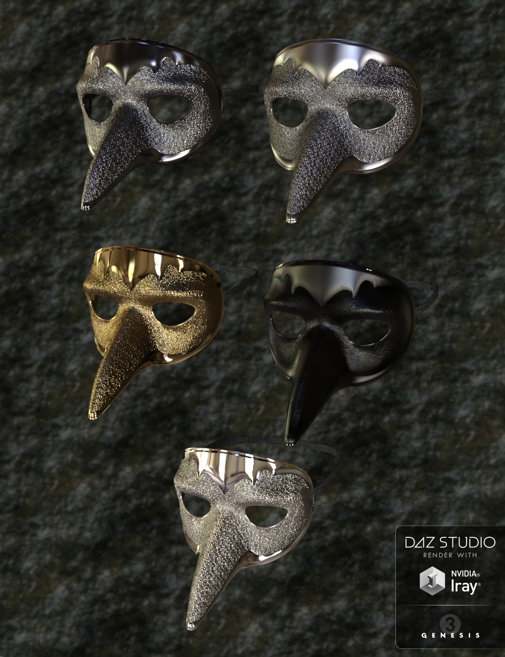 Amazing Masks - Iray Genesis 3 Female(s) | Daz 3D