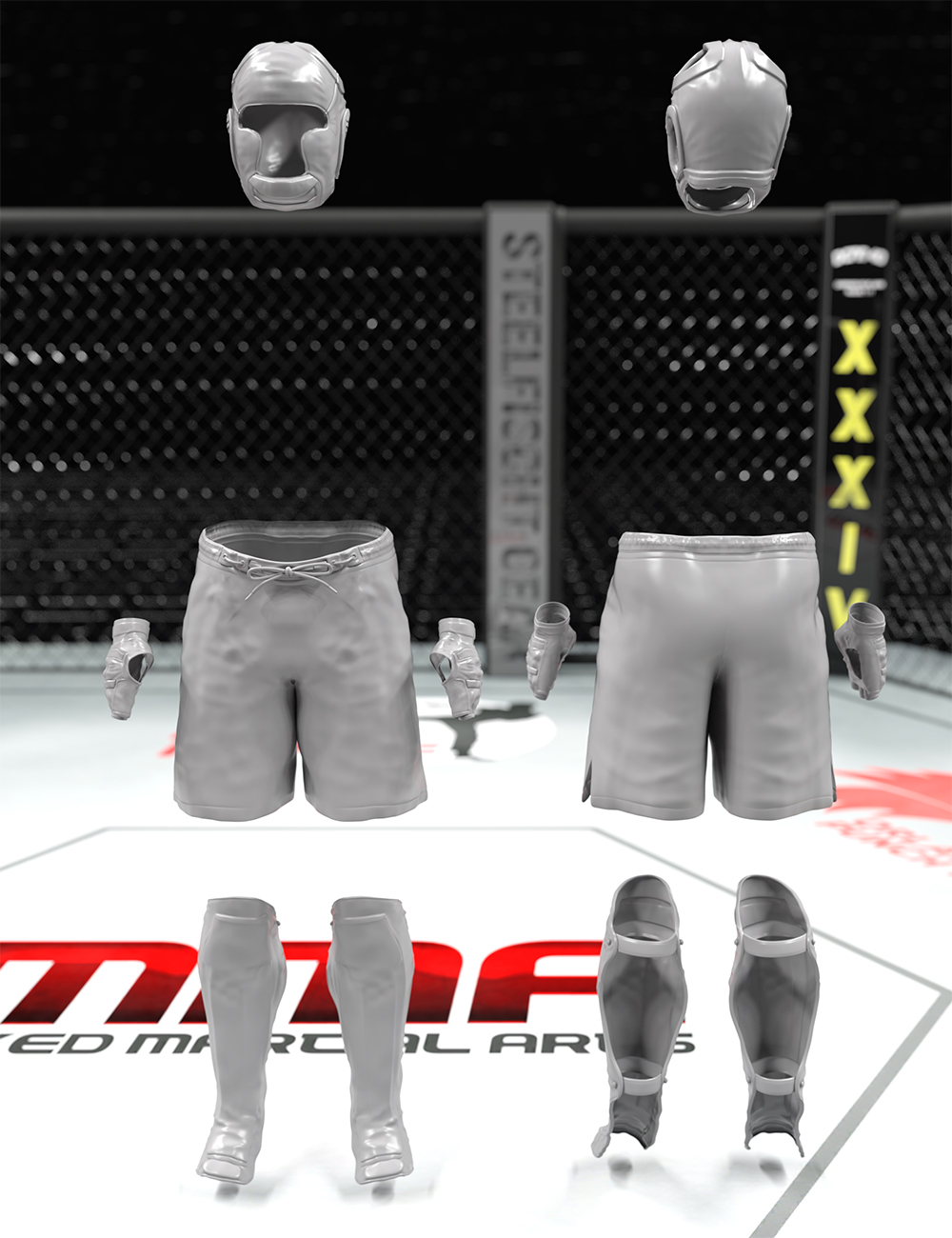 MMA Fighter for Genesis 3 Male(s) | Daz 3D