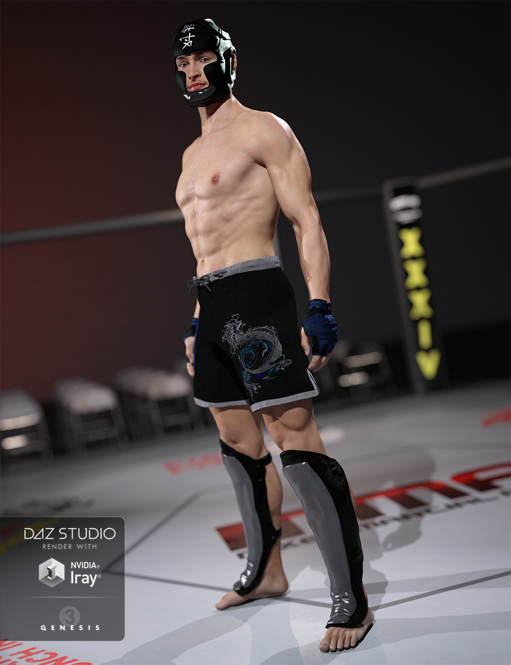 MMA Fighter Textures | Daz 3D