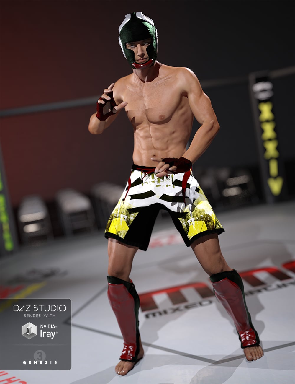 MMA Fighter Textures | Daz 3D
