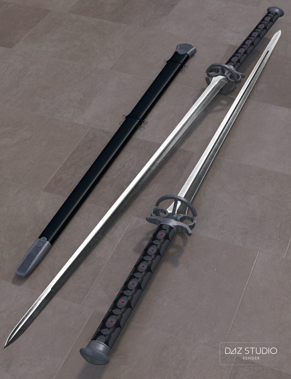 Sword and Poses for Michael 7 | Daz 3D