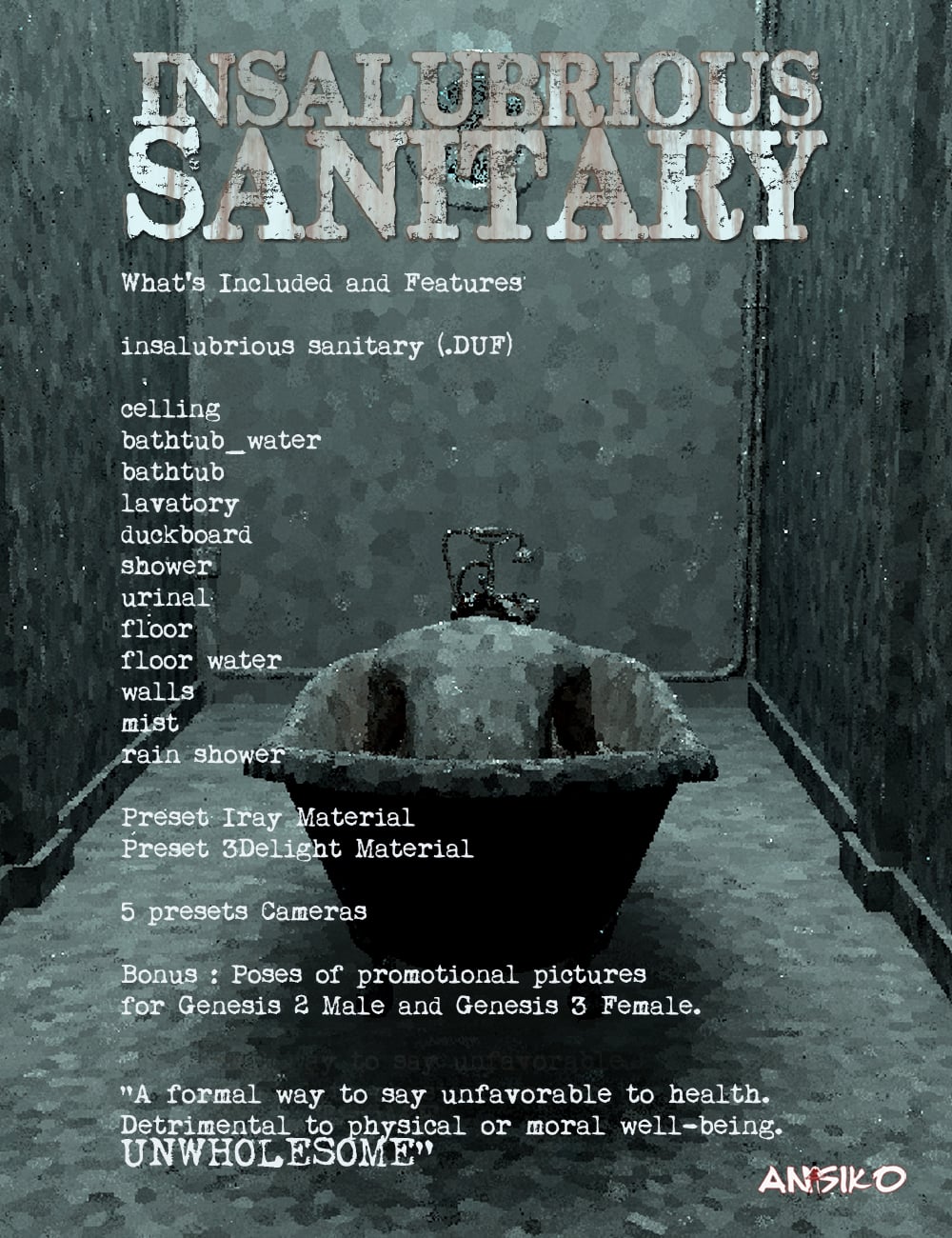 Insalubrious Sanitary | Daz 3D