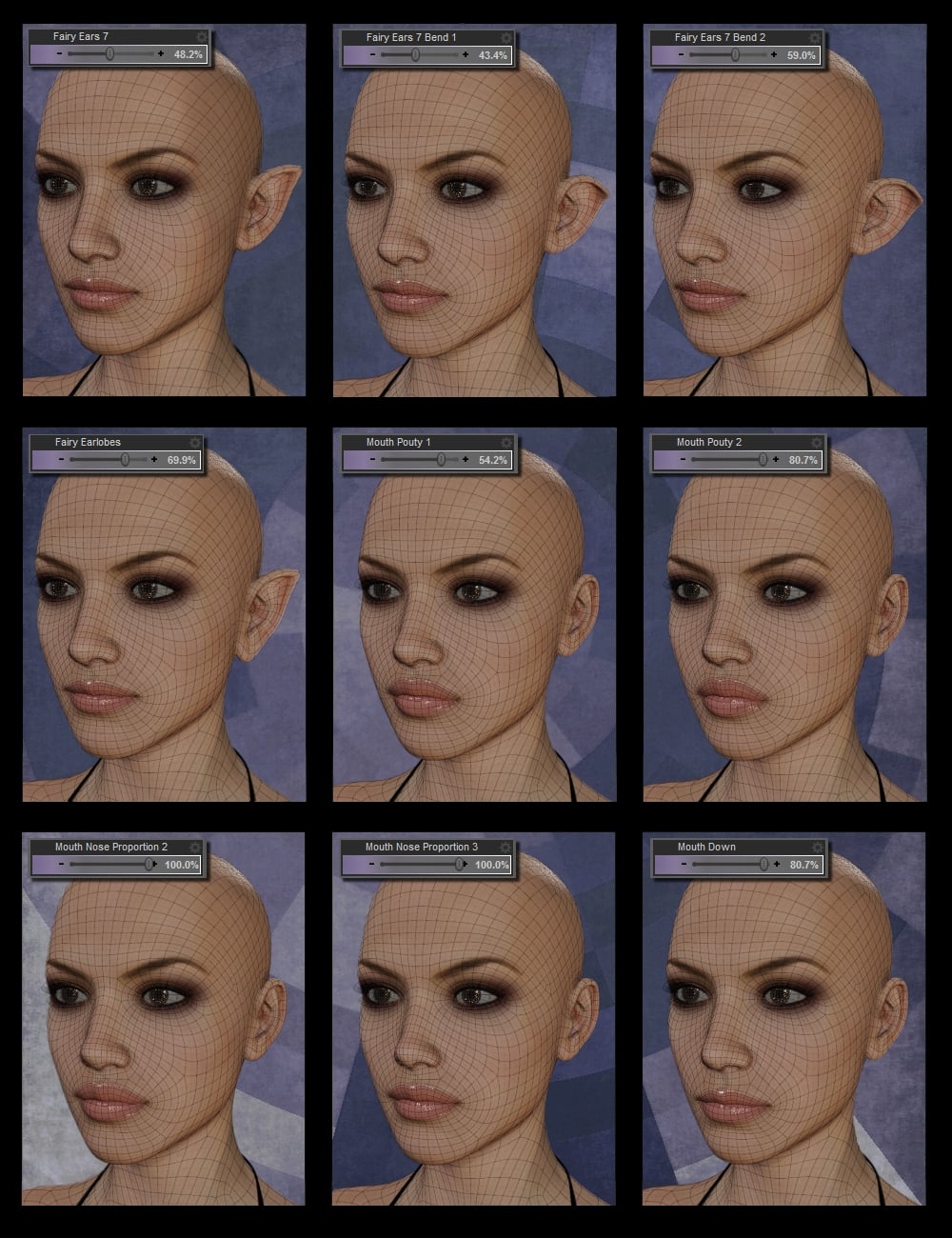 Genesis 3 Female Head Morph Resource Kit 2 | Daz 3D