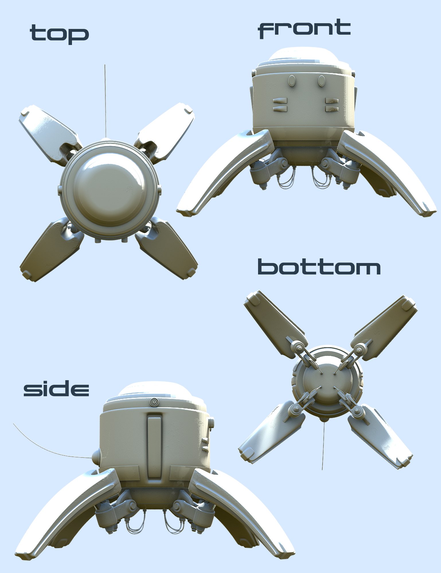 Mini Bots | Daz 3D