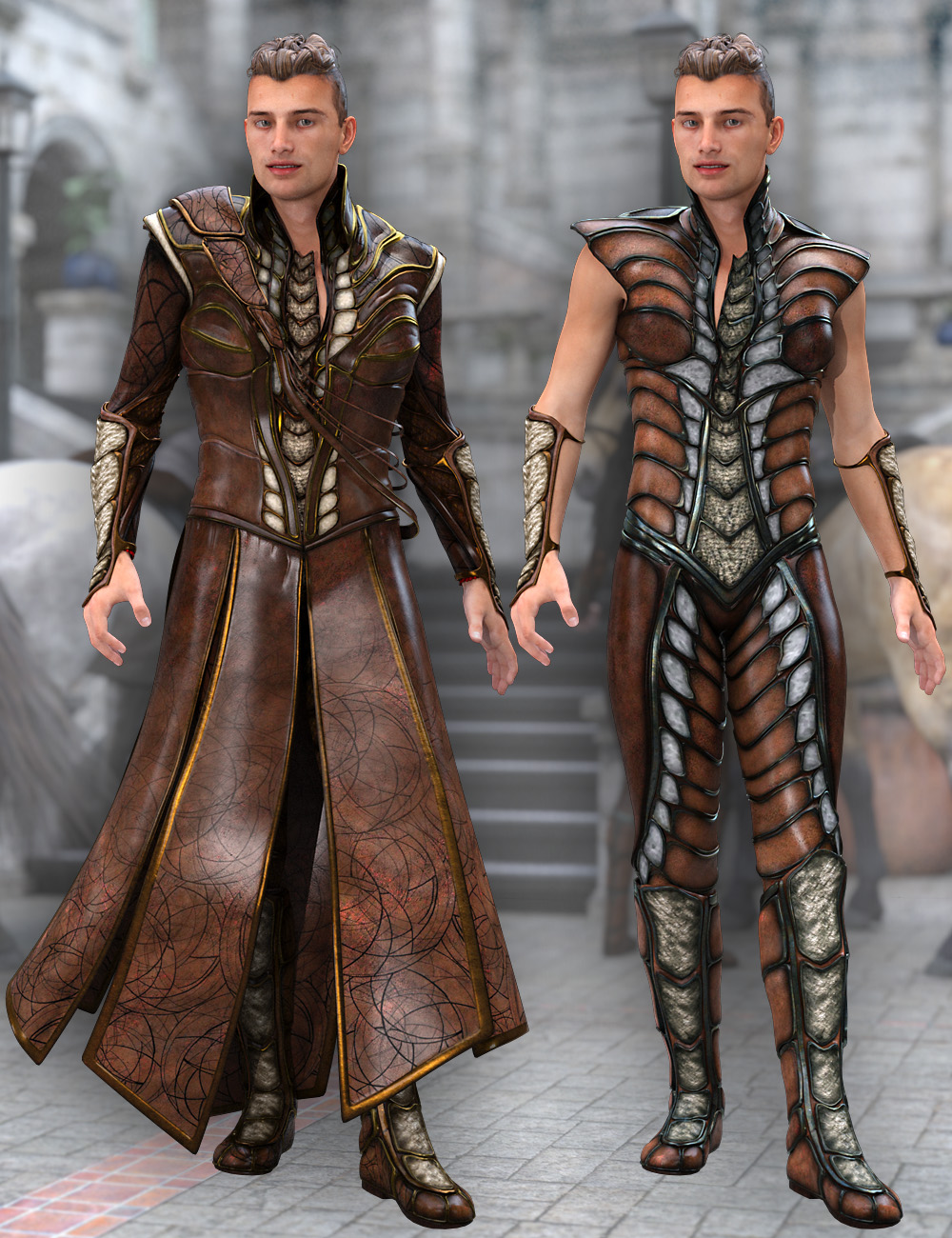Rune Male Outfit for Genesis 2 Male(s) | Daz 3D