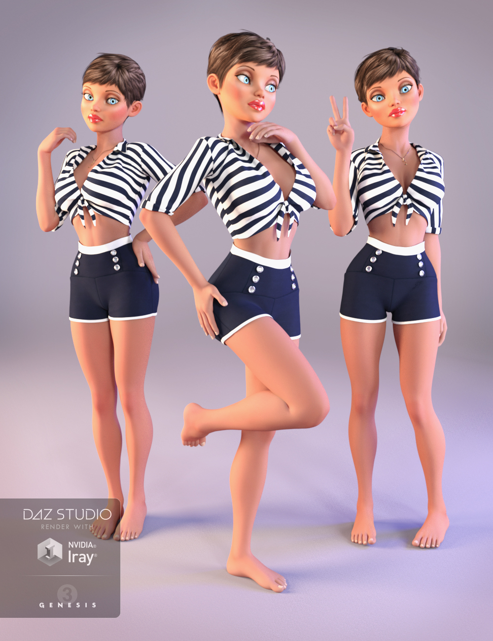 The Girl 7 Starter Bundle | Daz 3D