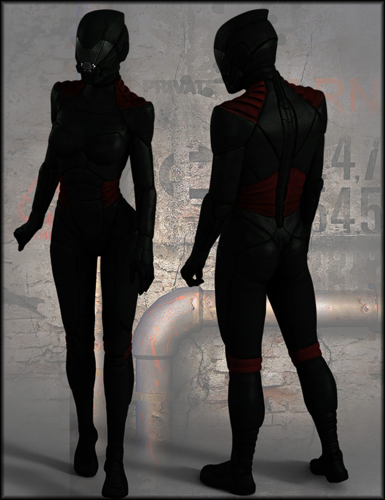 HFS Wraith Suit Bundle | Daz 3D