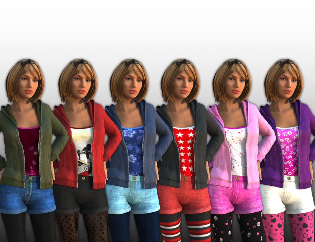 Mall Girl for Genesis 3 Female(s) | Daz 3D