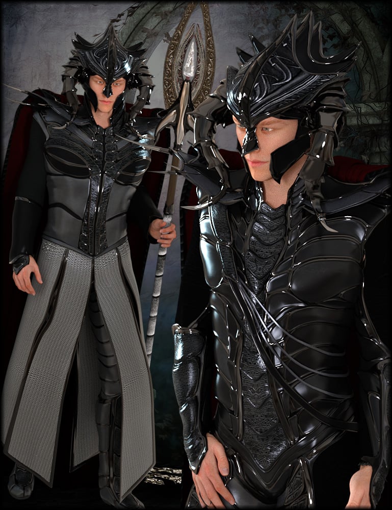 Rune Male Outfit Bundle for Genesis 3 Male(s) and Genesis 2 Male(s ...