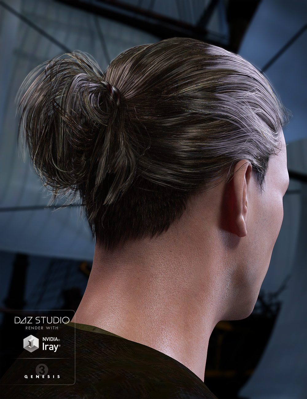 Colin Hair for Genesis 3 Male(s) | Daz 3D