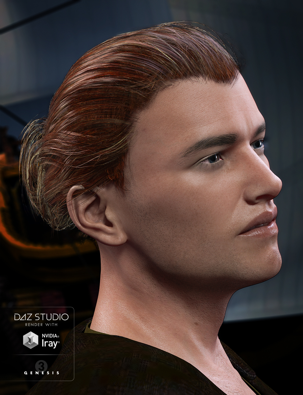 Colin Hair for Genesis 3 Male(s) | Daz 3D