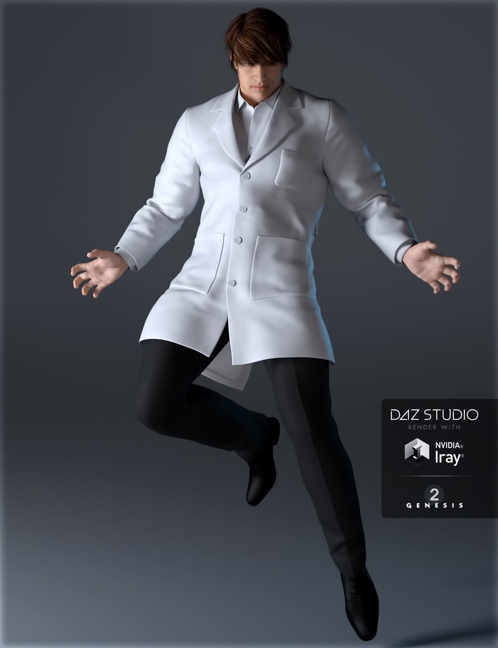 Doctor's Coat and Suit for Genesis 2 Male(s) | Daz 3D