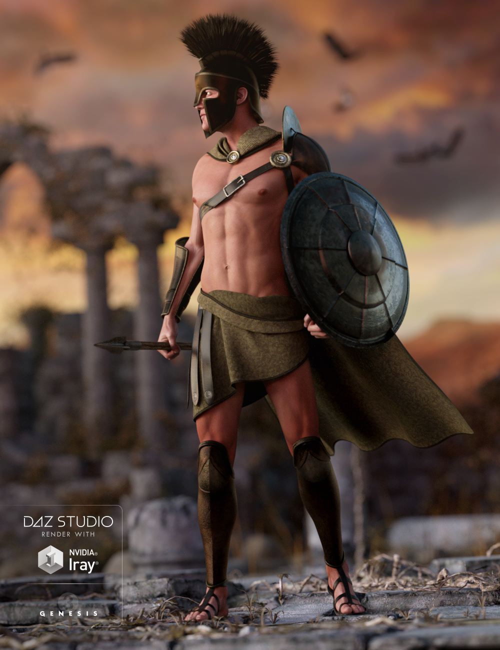 Spartan Warrior Textures | Daz 3D