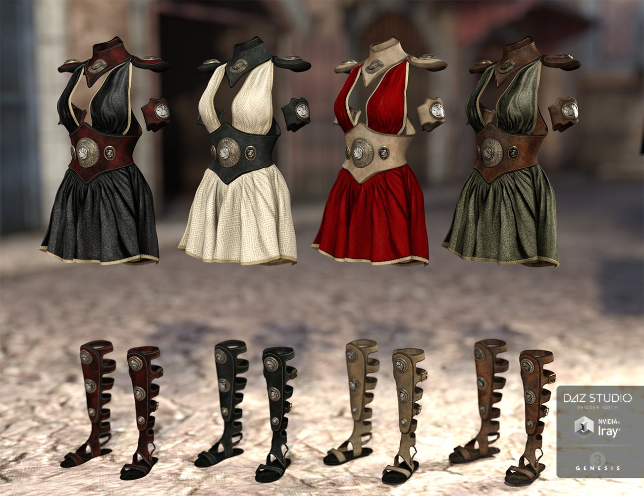 Gladiator Goddess Textures | Daz 3D