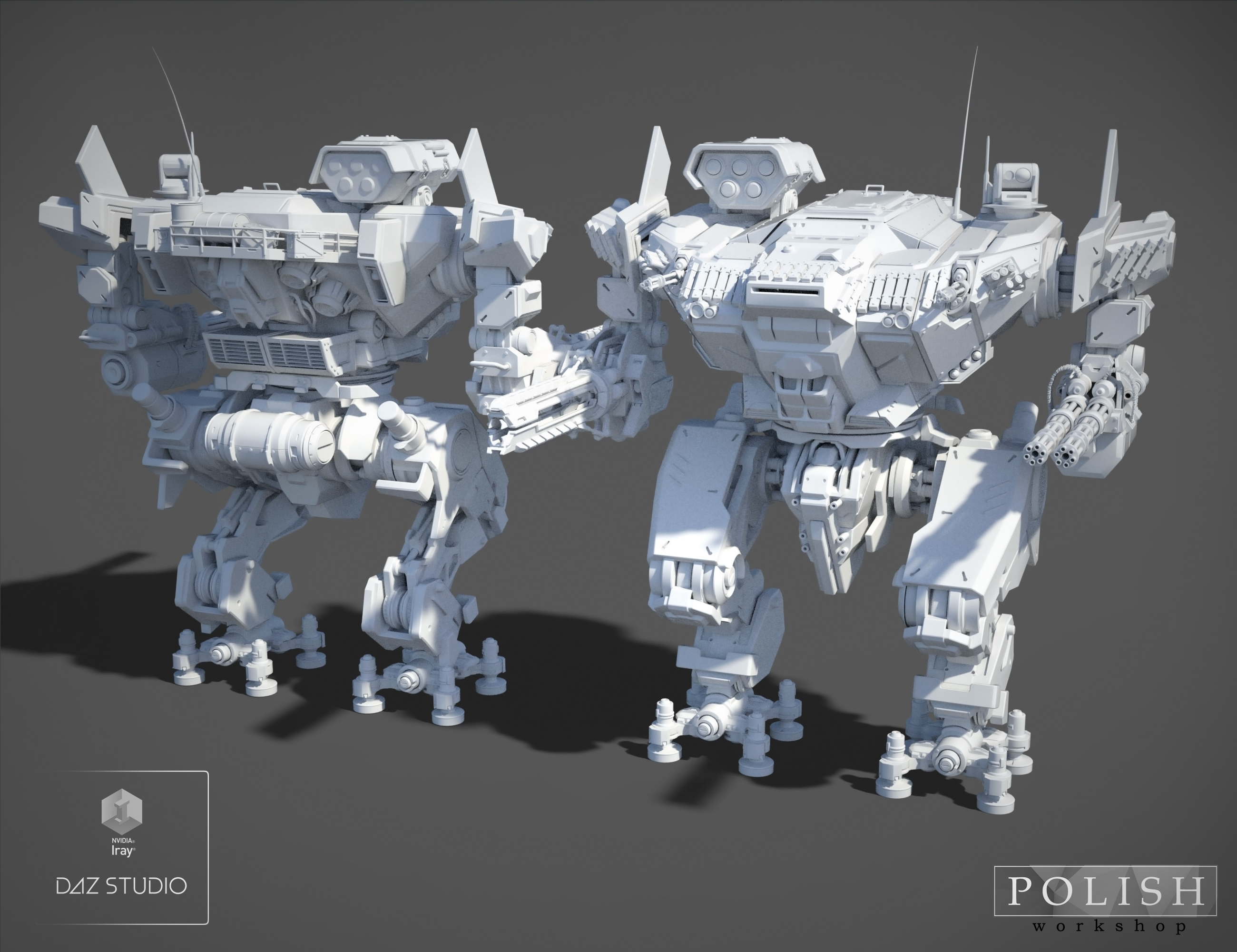 Heavy Assault Mech Zeus-M1 | Daz 3D