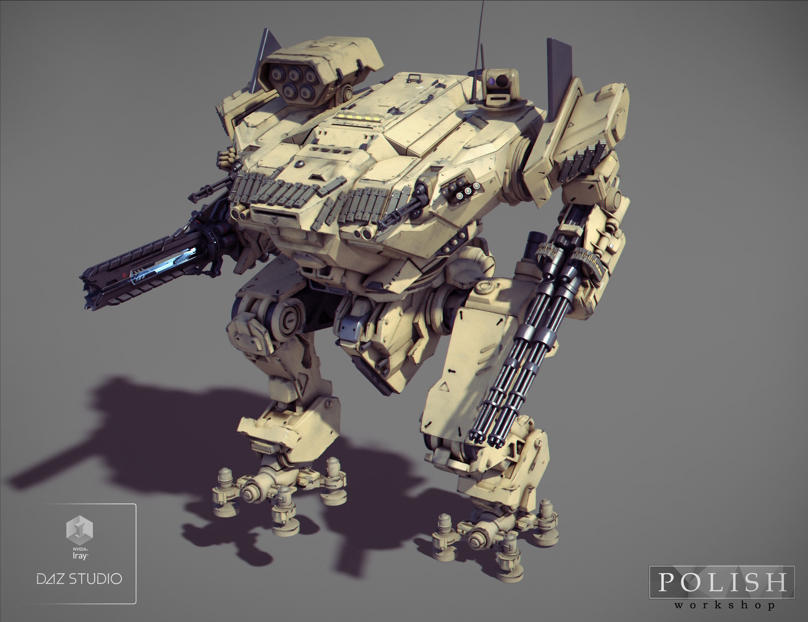 Heavy Assault Mech Zeus-M1 | Daz 3D