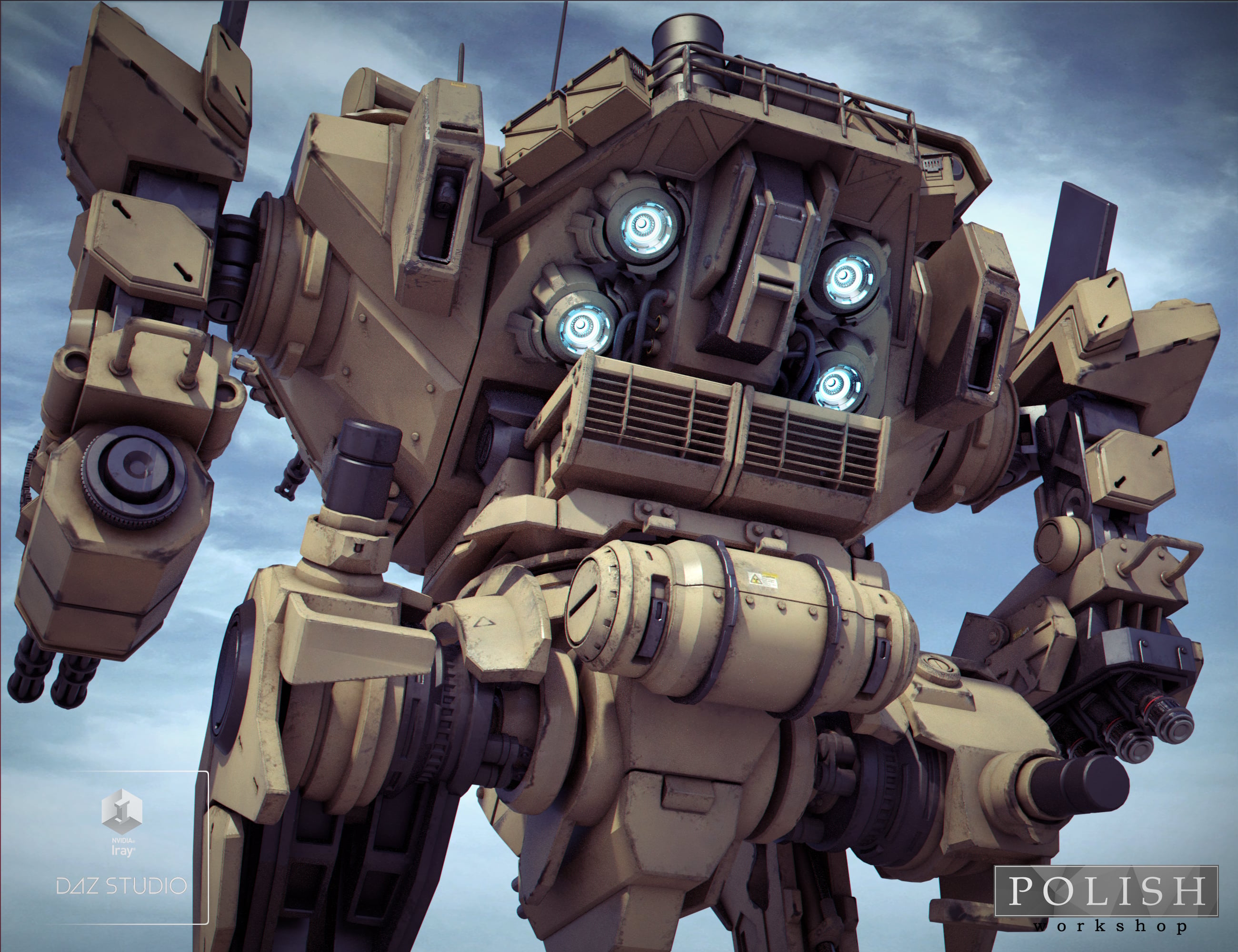 Heavy Assault Mech Zeus-M1 | Daz 3D