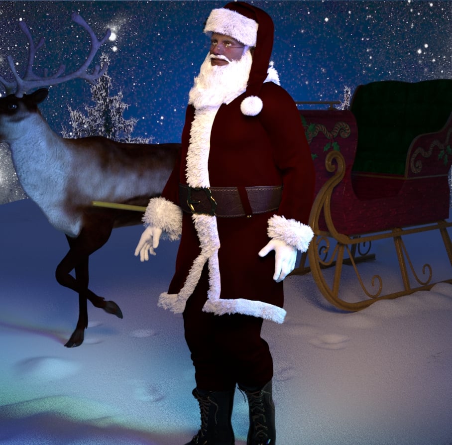 Santa Delux Suit | Daz 3D