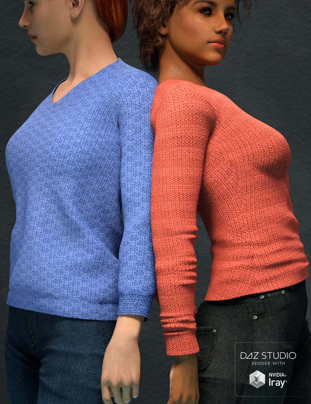 Snuggle Up Knits for Iray and 3Delight - Shader Presets | Daz 3D