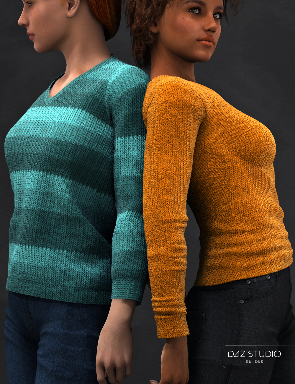Snuggle Up Knits for Iray and 3Delight - Shader Presets | Daz 3D