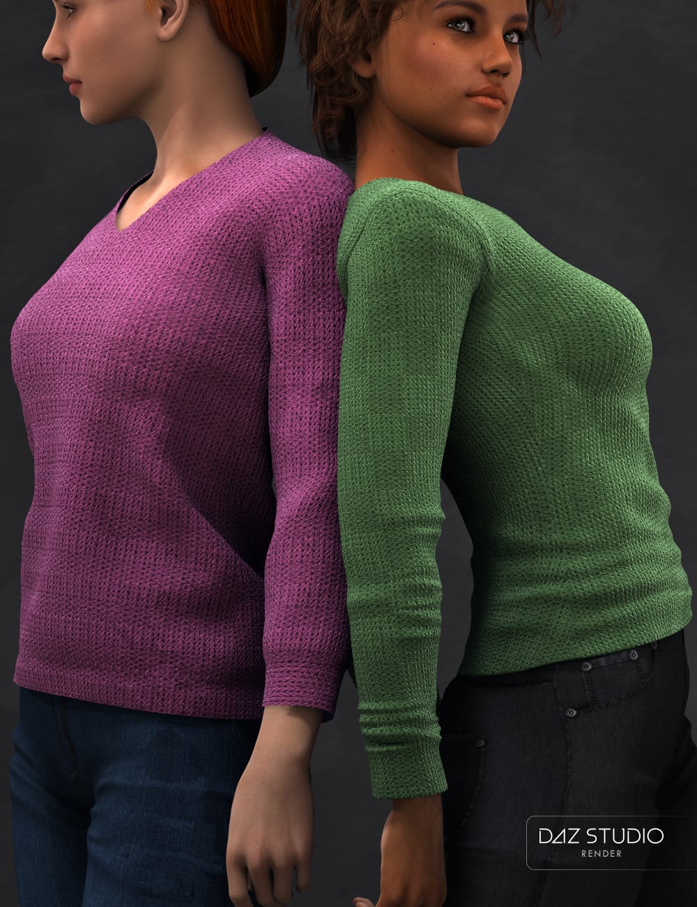 Snuggle Up Knits for Iray and 3Delight - Shader Presets | Daz 3D
