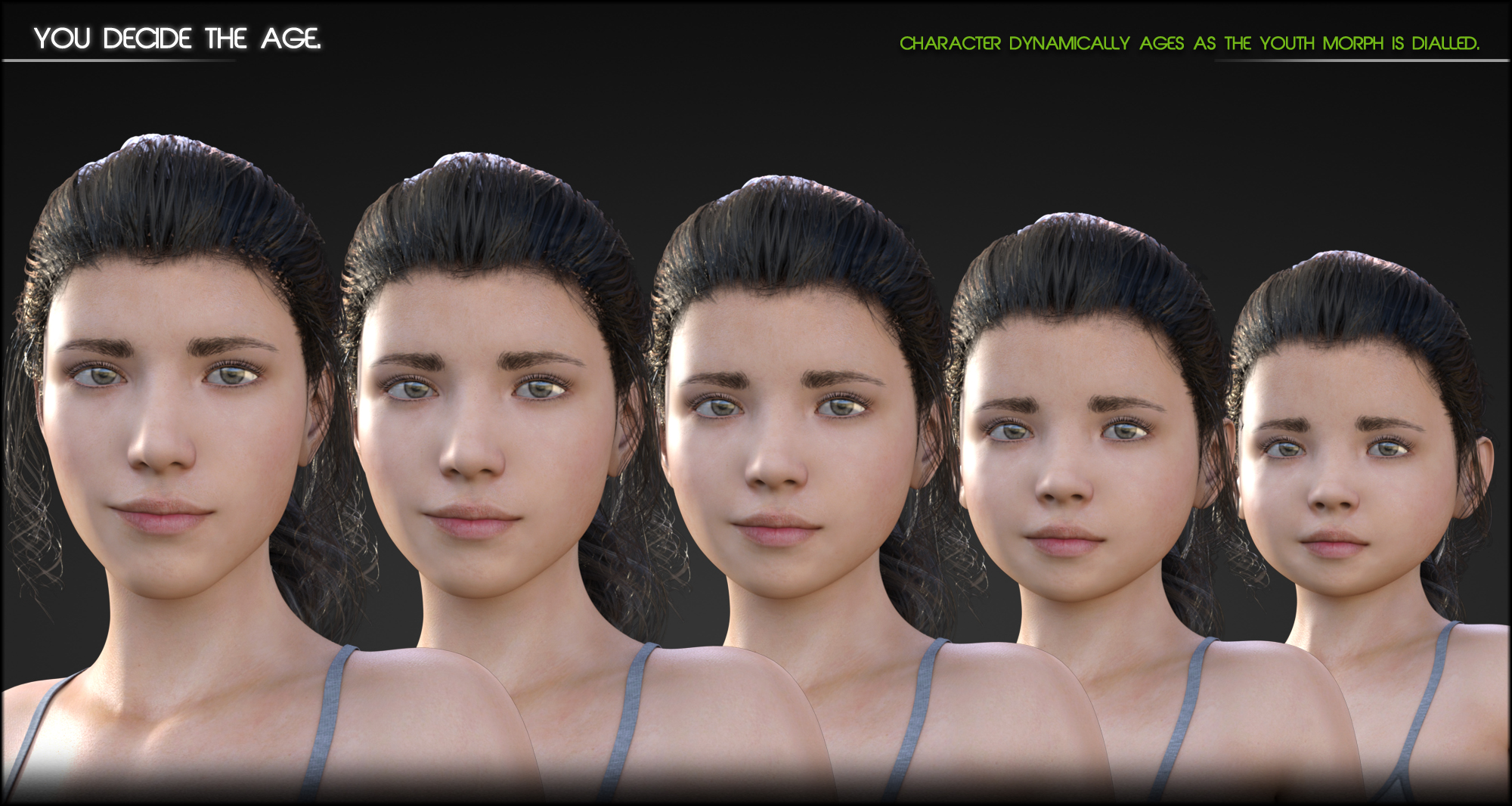 Growing Up for Genesis 3 Female(s) | Daz 3D